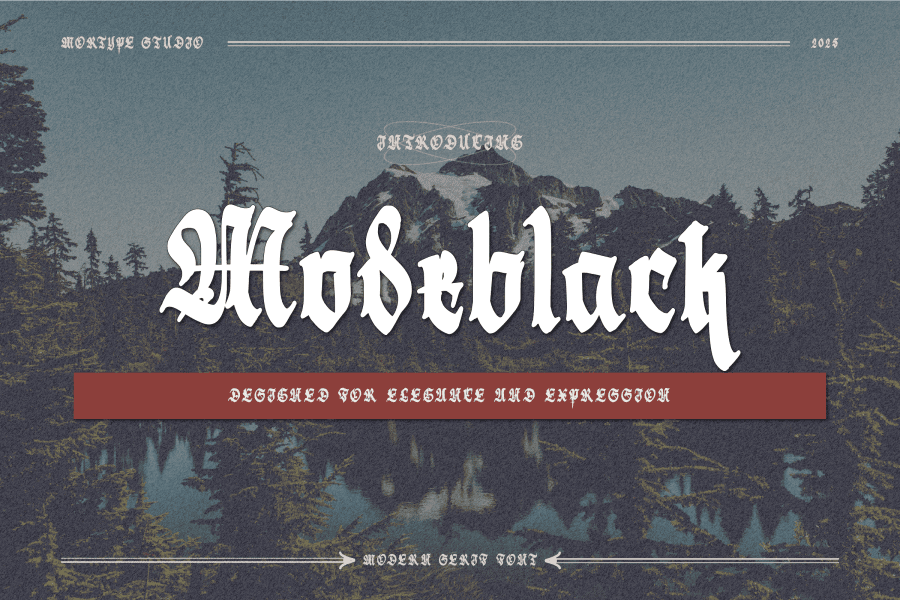 Modeblack Font · 1001 Fonts