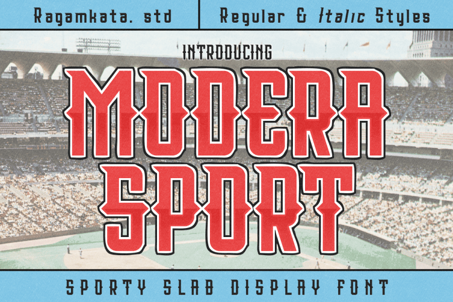 Modera Sport DEMO Font · 1001 Fonts