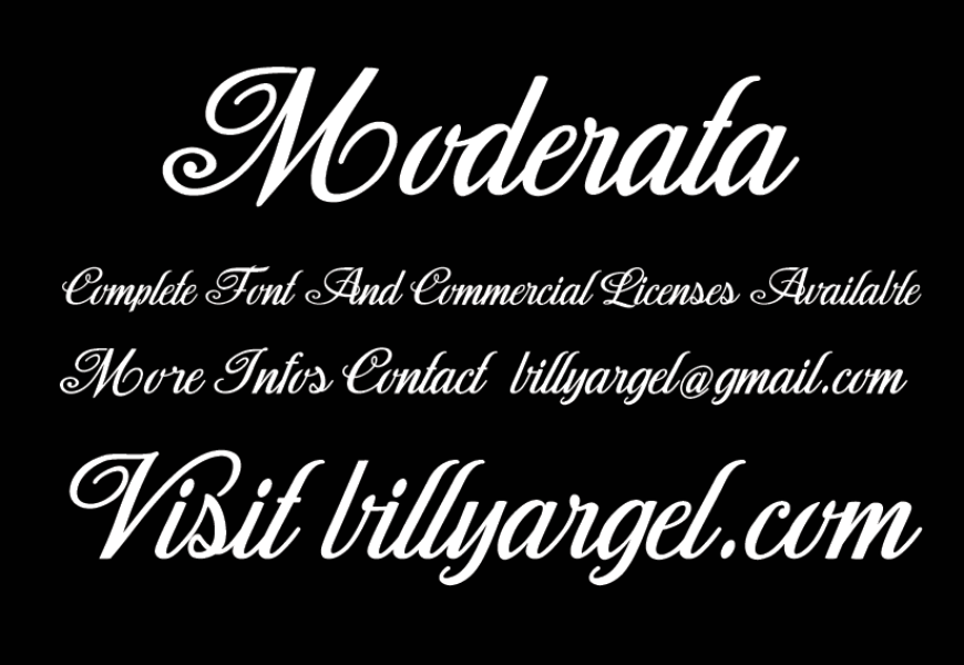 Moderata Personal Use Font · 1001 Fonts