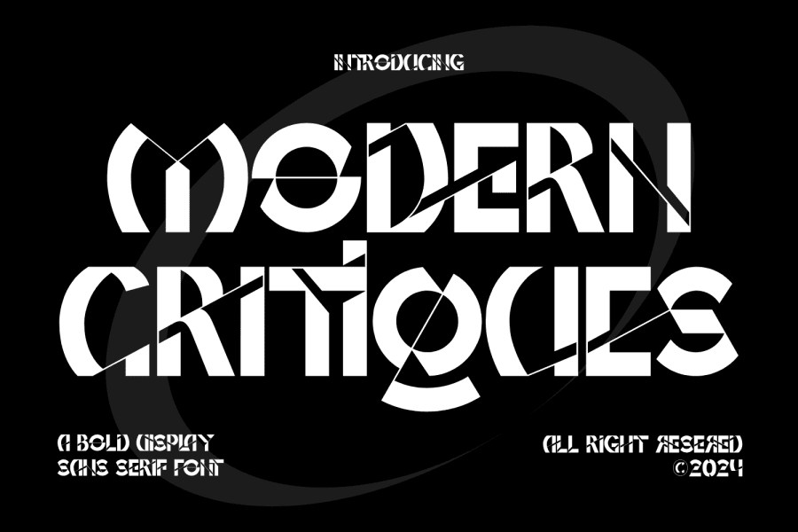MODERN CRITIQUES DEMO Font · 1001 Fonts