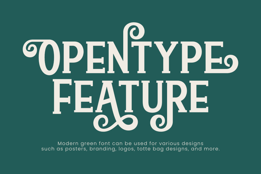 Modern Green Font · 1001 Fonts