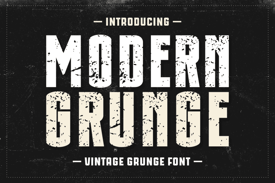 Modern Grunge Font · 1001 Fonts