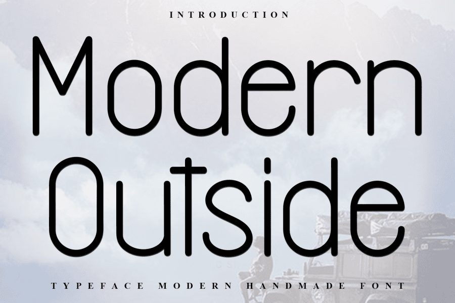 Modern Outside Font · 1001 Fonts