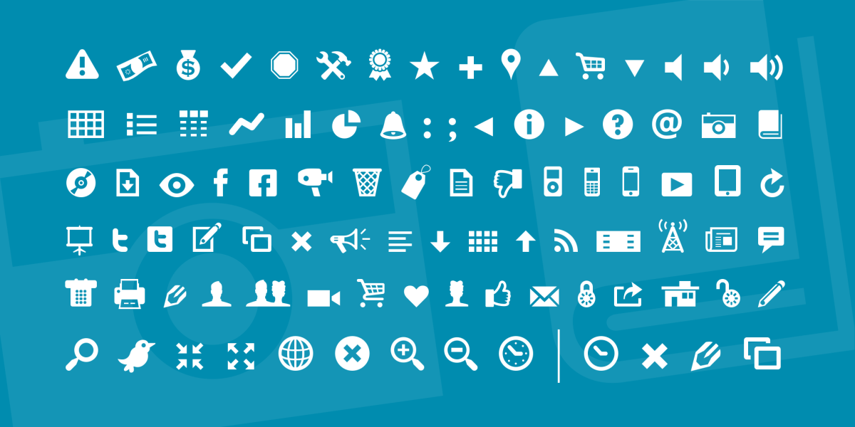 Modern Pictograms Font · 1001 Fonts