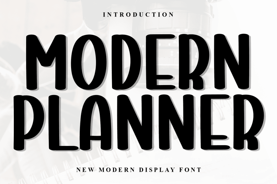 Modern Planner Font · 1001 Fonts