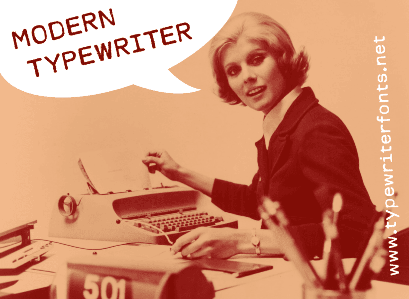 MODERN TYPEWRITER Font · 1001 Fonts