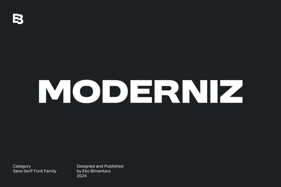 MODERNIZ Font · 1001 Fonts