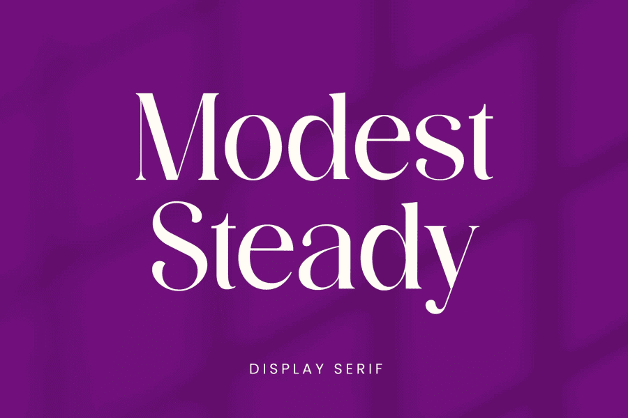 ModestSteady Font · 1001 Fonts