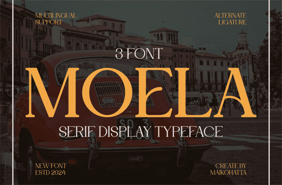 MOELA Font Family · 1001 Fonts