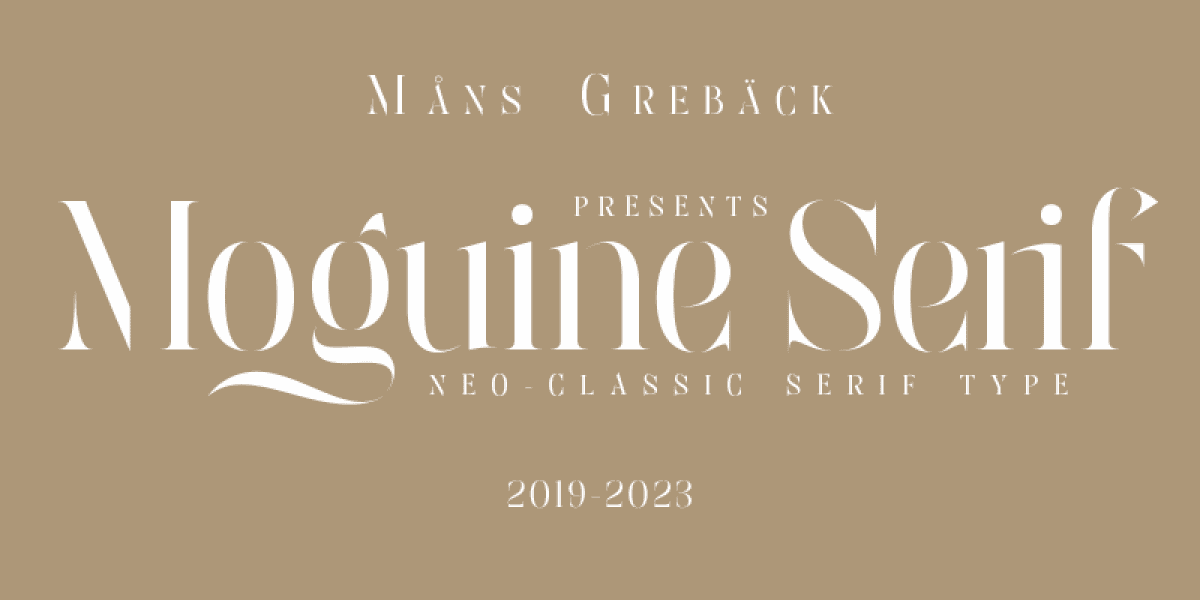 Moguine Serif PERSONAL USE Font Family · 1001 Fonts