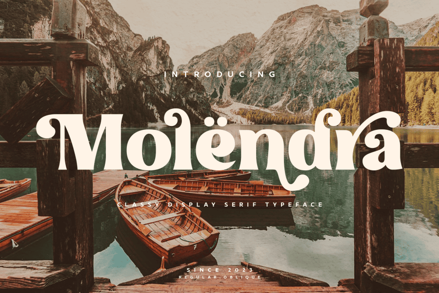 Molendra Font · 1001 Fonts