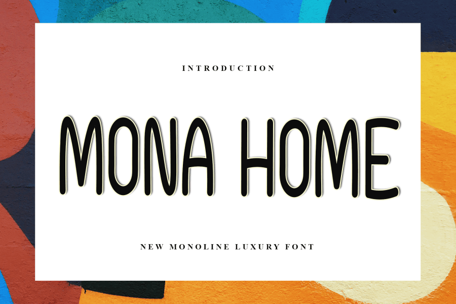Mona Home Font · 1001 Fonts