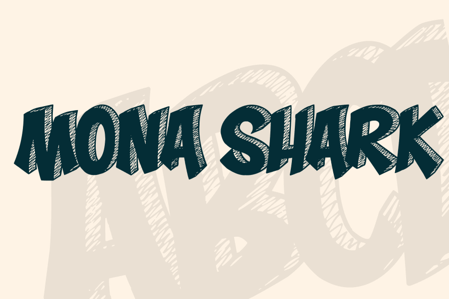 Mona Shark Font · 1001 Fonts