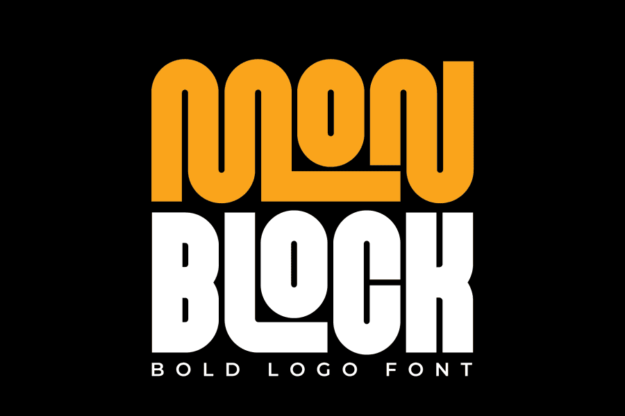 Monblock Font · 1001 Fonts