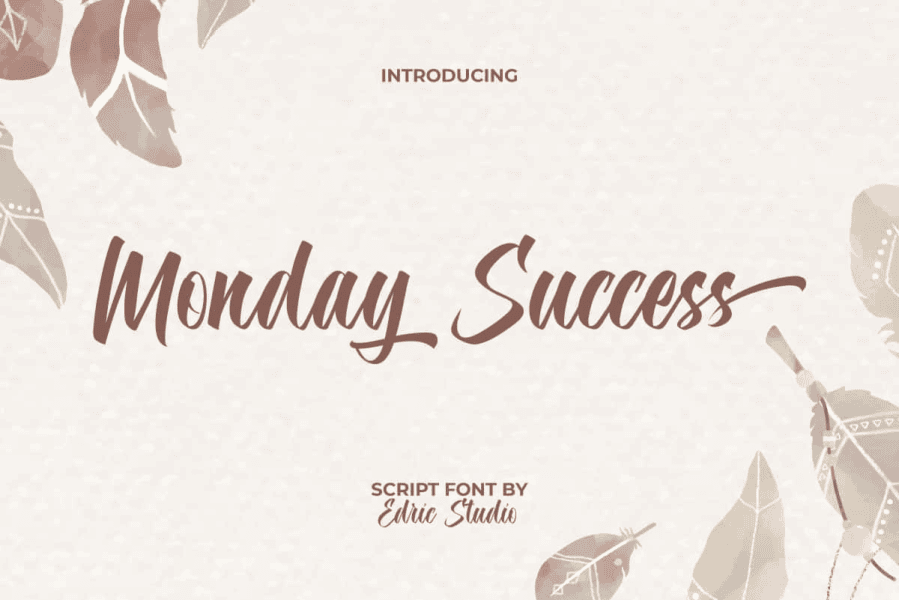Monday Success Demo Font · 1001 Fonts Monday Success Demo Font · 1001 Fonts
