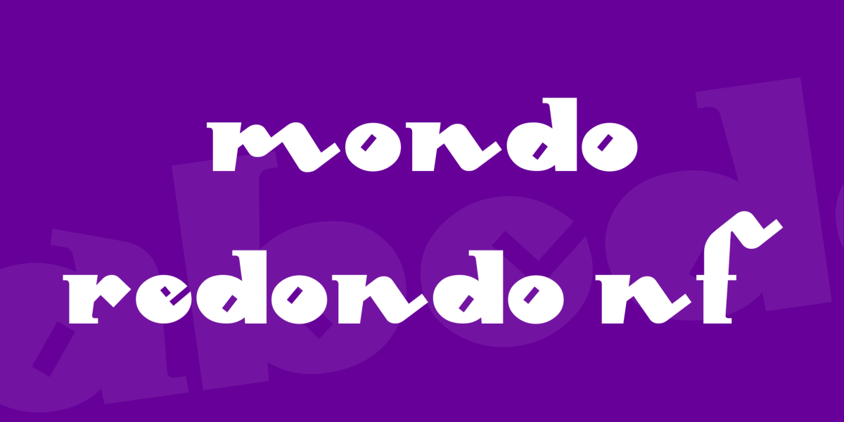 Mondo Redondo NF Font · 1001 Fonts