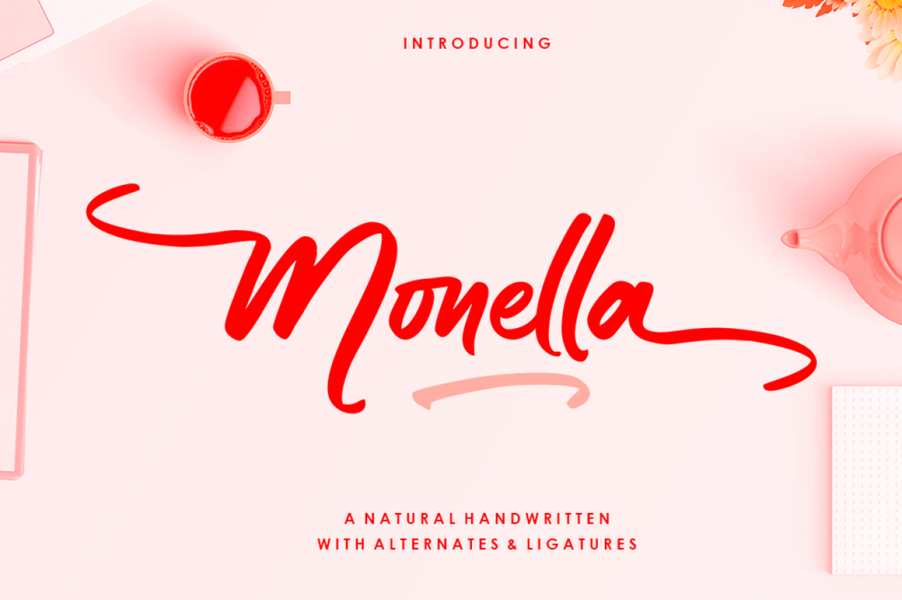 Monella Font · 1001 Fonts