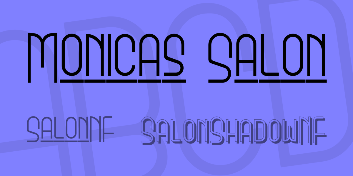 Monicas Salon Font Family · 1001 Fonts