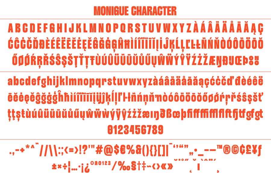 Monigue DEMO Font · 1001 Fonts