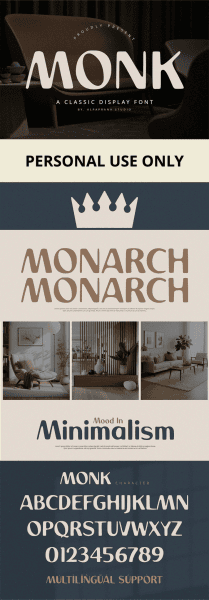 Monk Free Font · 1001 Fonts