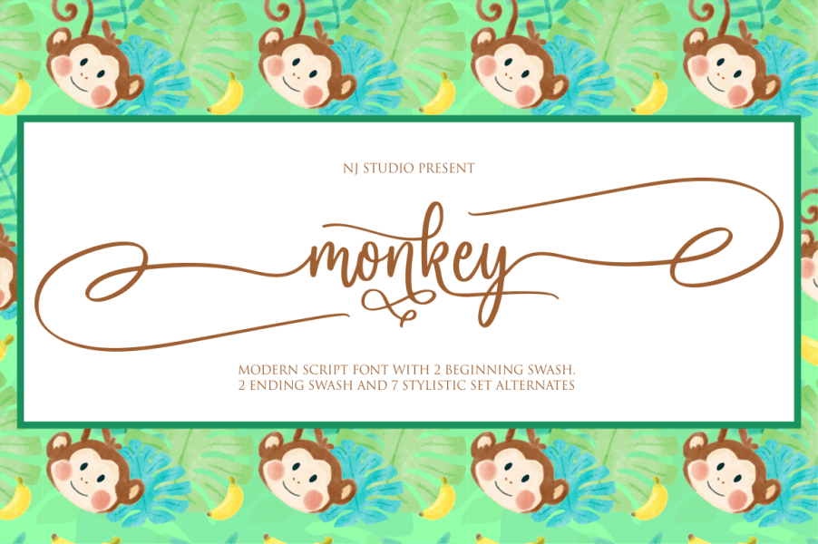 monkey Font · 1001 Fonts