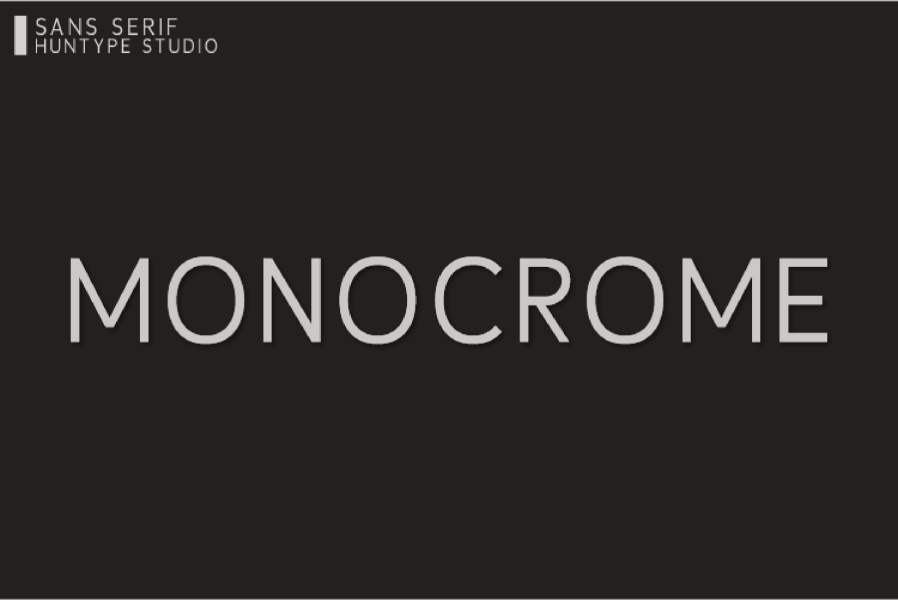 Monocrome Font · 1001 Fonts
