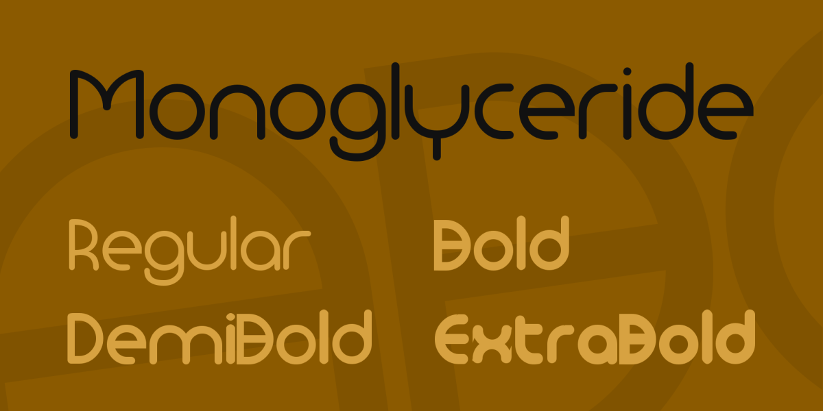 Monoglyceride Font Family · 1001 Fonts