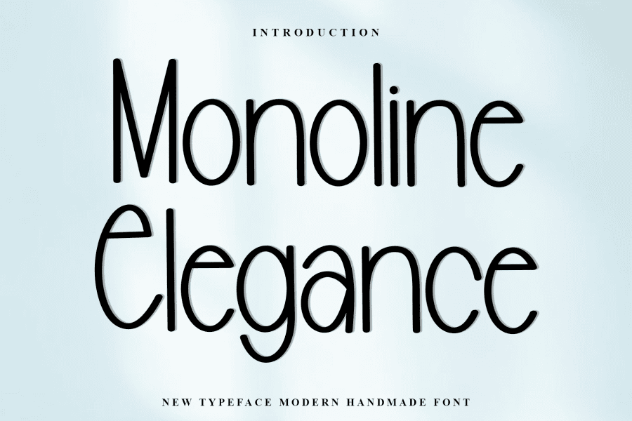 Monoline Elegance Font · 1001 Fonts