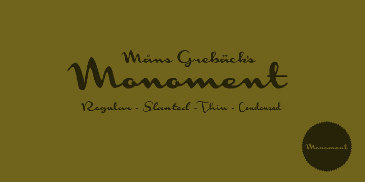 Monoment Font · 1001 Fonts
