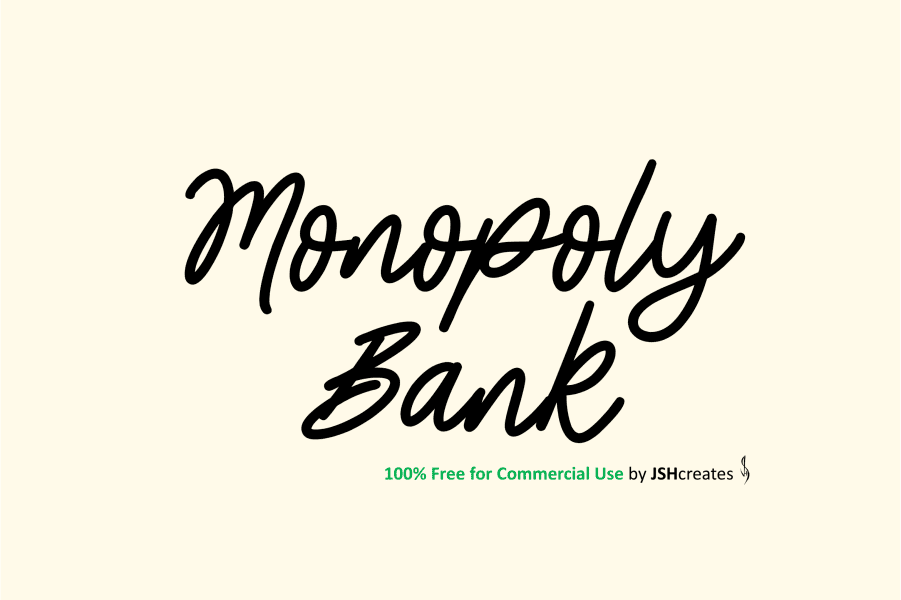 Monopoly Bank Font · 1001 Fonts