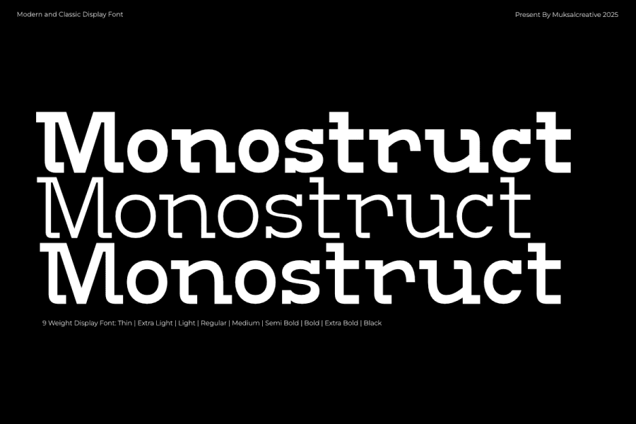 Monostruct Font · 1001 Fonts