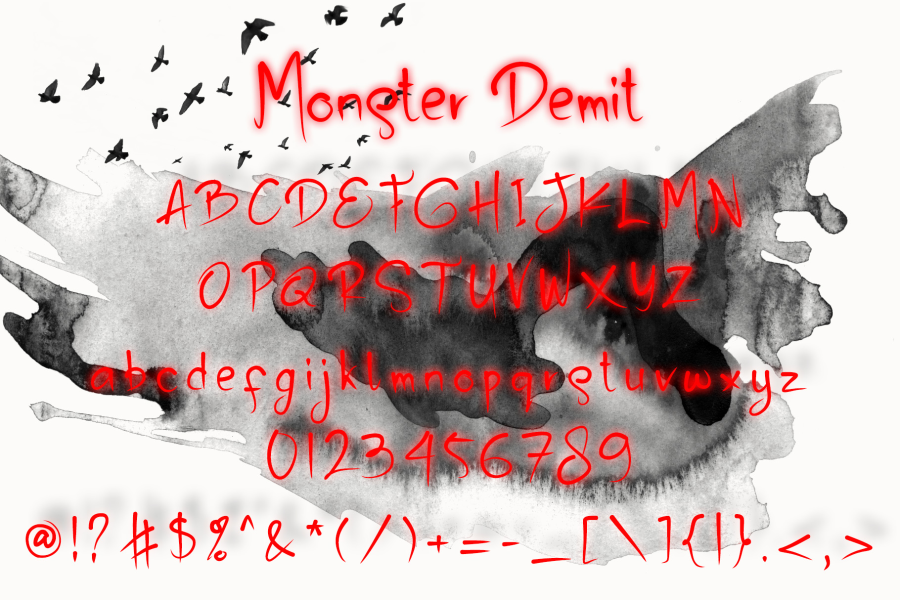 Monster Demit Font · 1001 Fonts