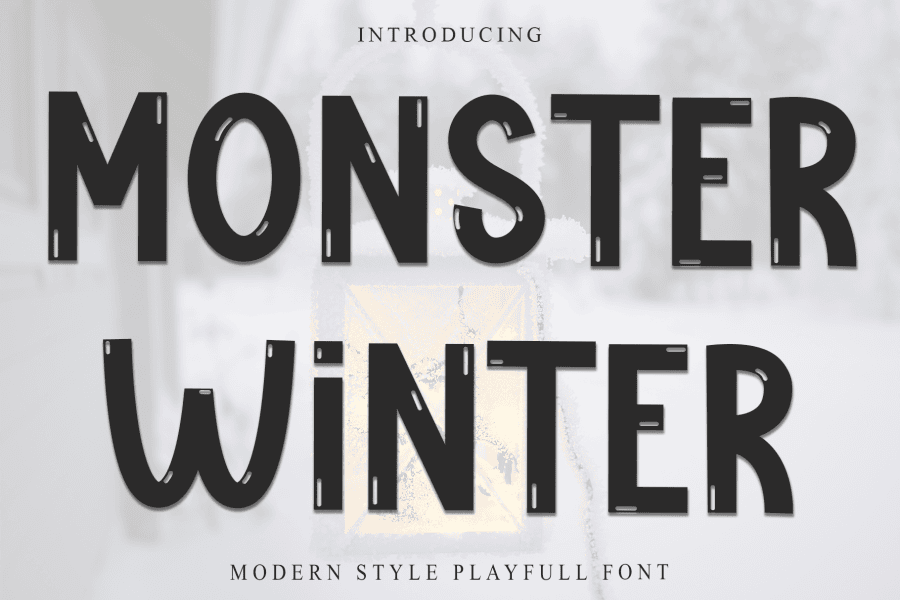 Monster Winter Font · 1001 Fonts