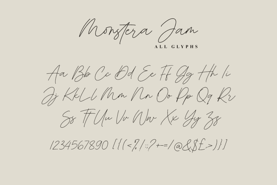 Monstera Jam Font · 1001 Fonts