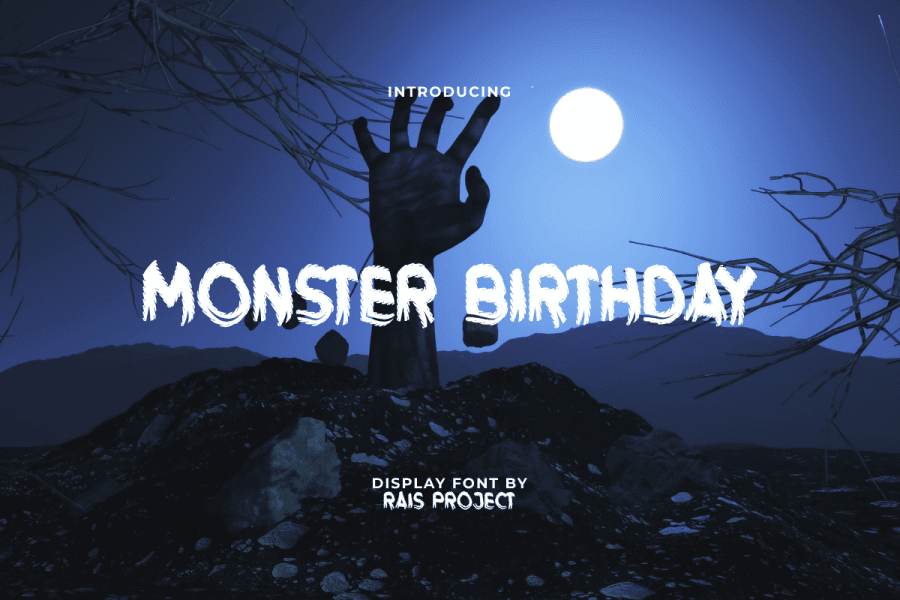 MonsterBirthdayDemo Font · 1001 Fonts