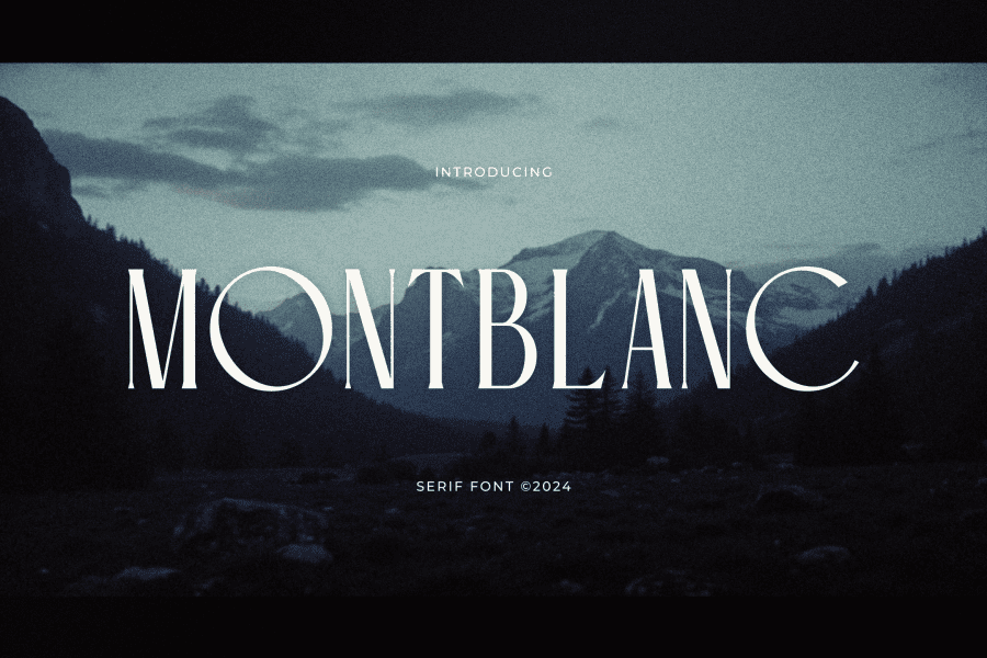 Montblanc Font · 1001 Fonts