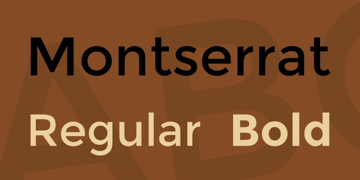 Montserrat Font Family · 1001 Fonts
