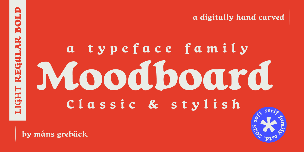 Moodboard PERSONAL USE ONLY Font · 1001 Fonts