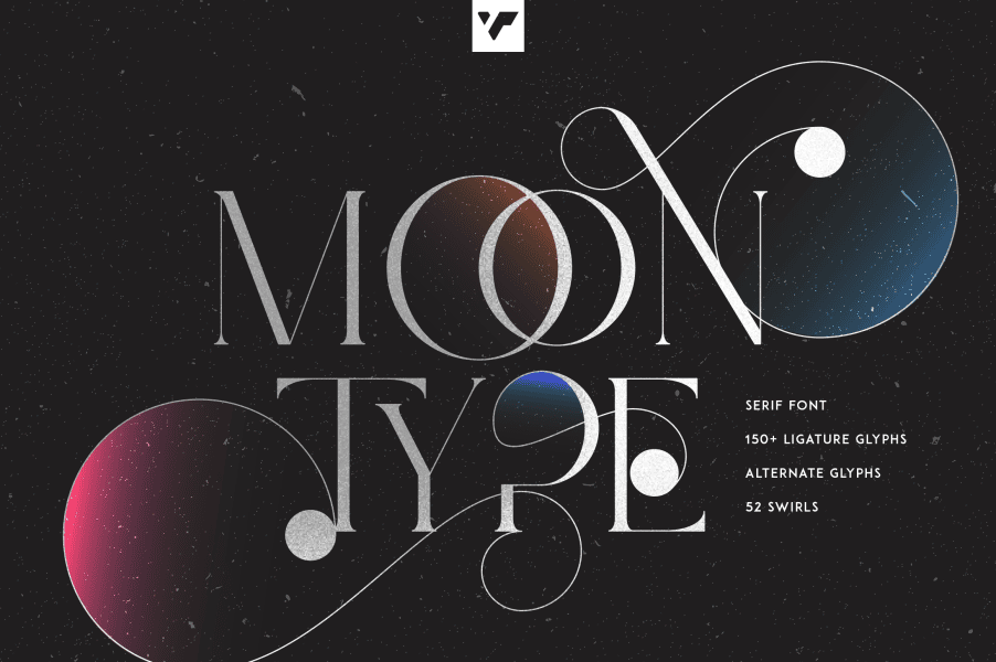 Moon Type Font · 1001 Fonts