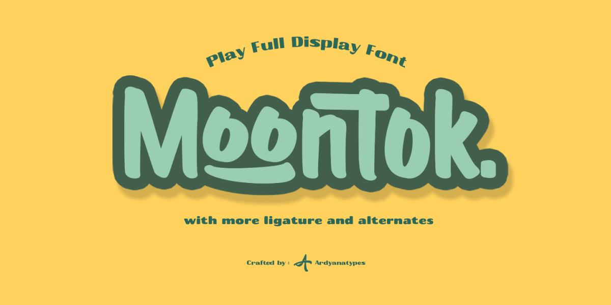 Moontok Font · 1001 Fonts