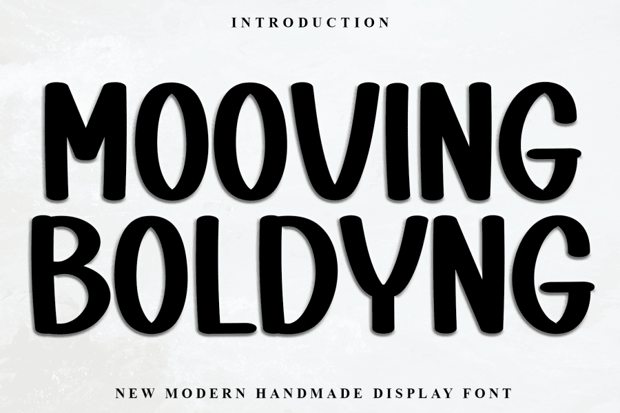 Mooving Boldyng Font · 1001 Fonts