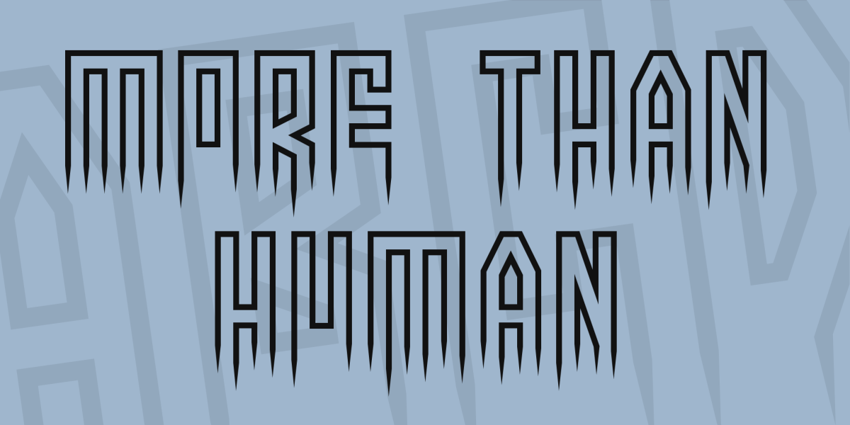 More than human Font · 1001 Fonts
