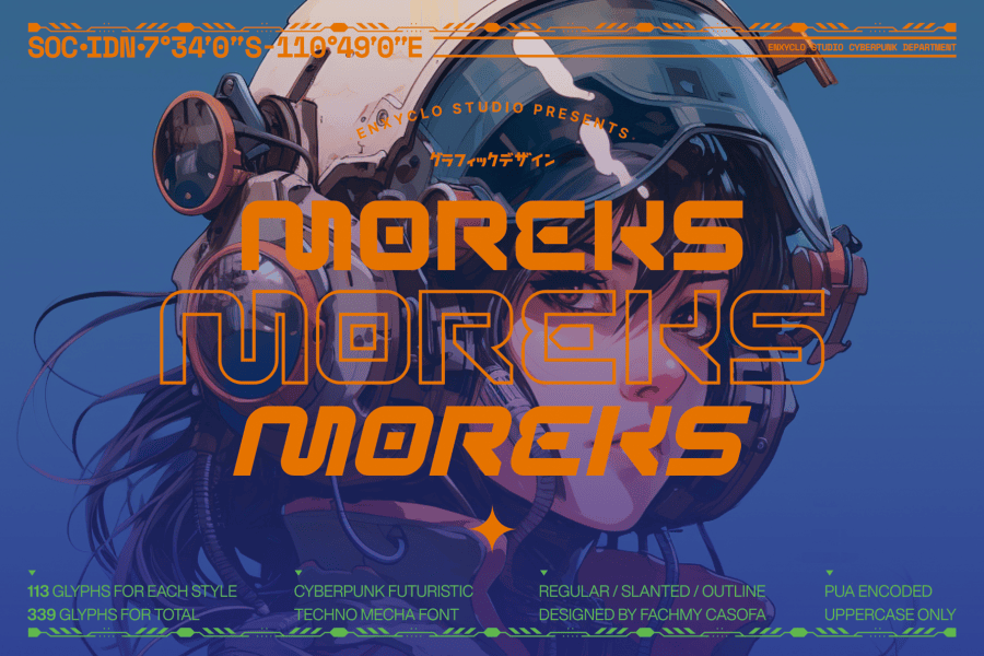 MOREKS Font · 1001 Fonts
