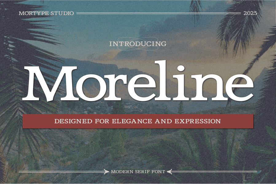 Moreline Font · 1001 Fonts