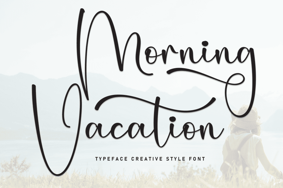 Morning Vacation Font · 1001 Fonts