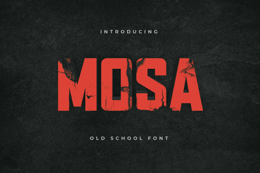 Mosa Font · 1001 Fonts
