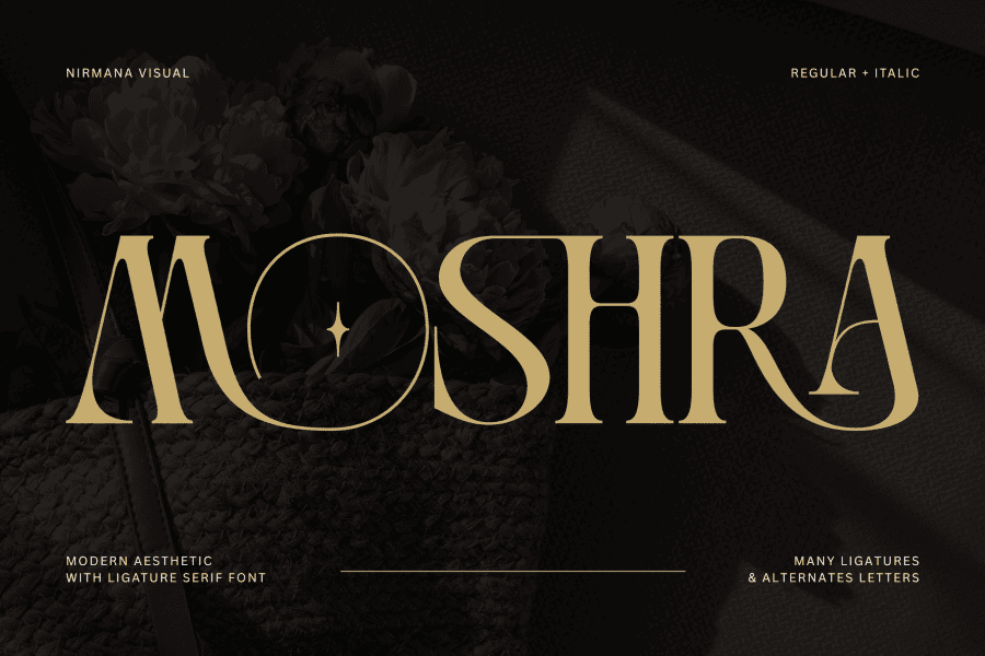 Moshra Aesthetic Demo Font · 1001 Fonts