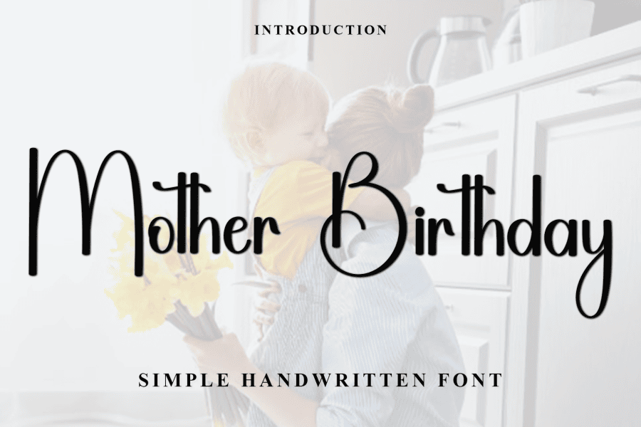 Mother Birthday Font · 1001 Fonts