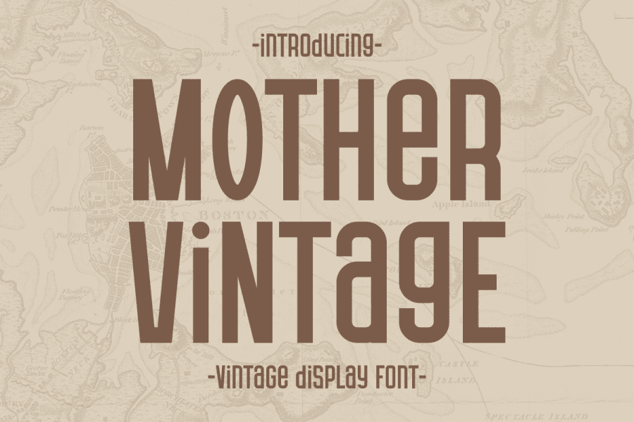 Mother Vintage Font · 1001 Fonts