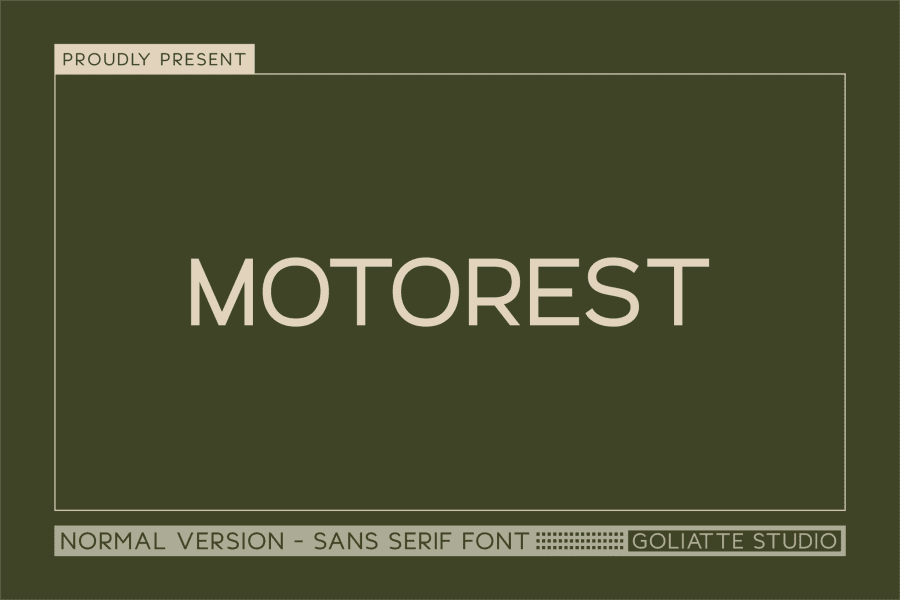 Motorest Font · 1001 Fonts